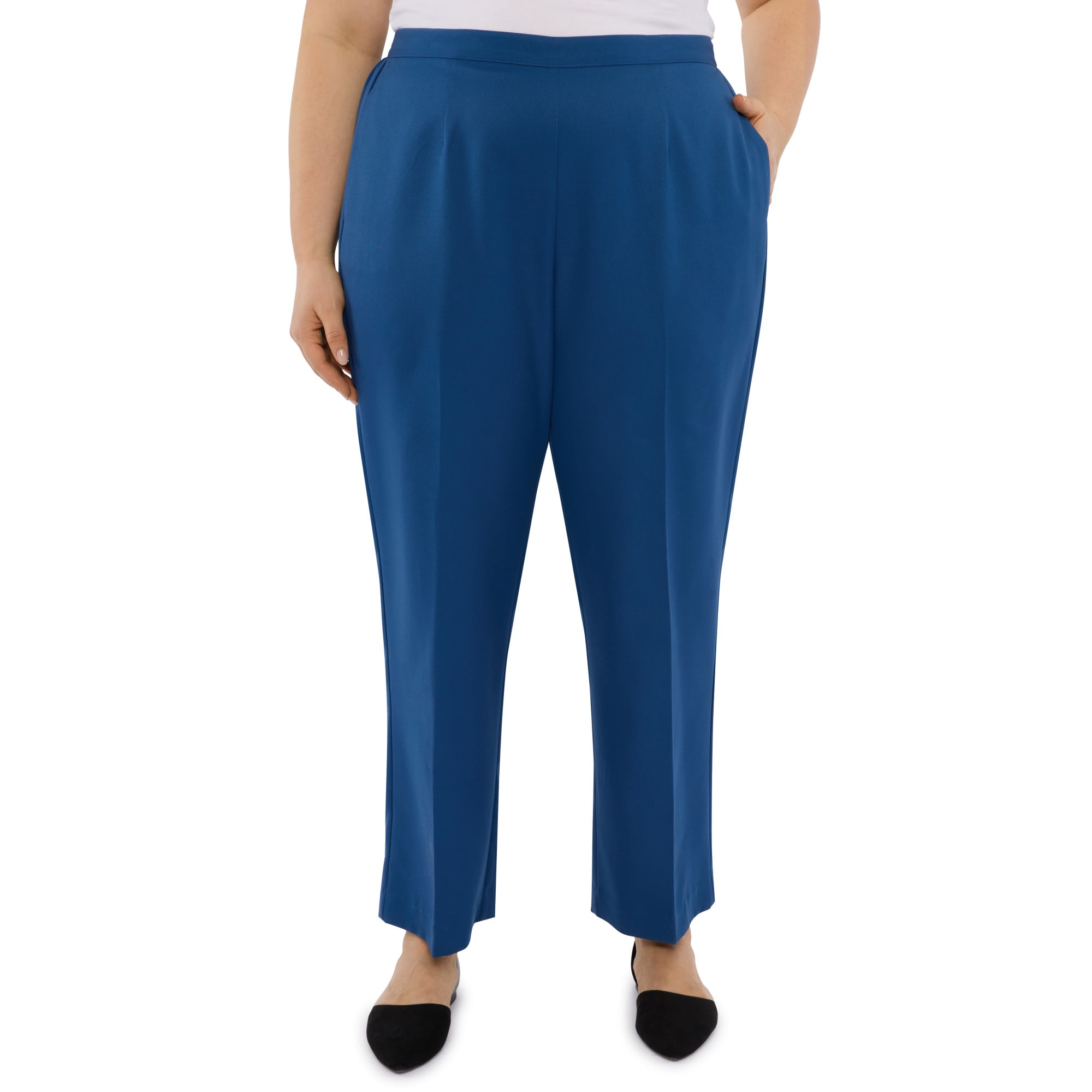 Alfred Dunner Womens Plus-Size Enriched Classic Short Length Pant - Walmart.com