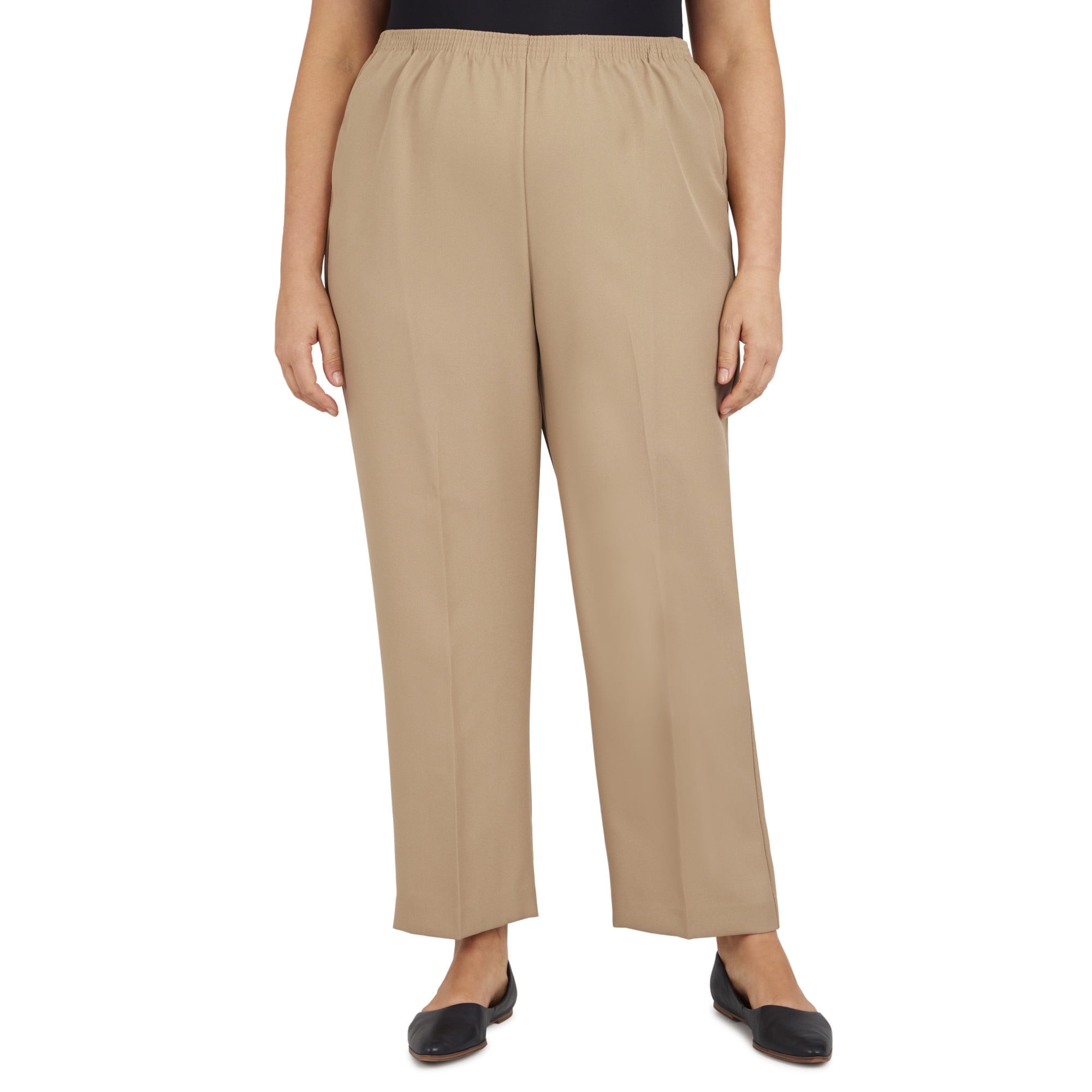 Alfred Dunner Womens Plus-Size Solid Short Length Pant - Walmart.com