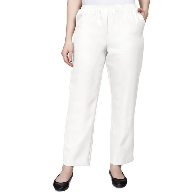 Alfred Dunner Womens Solid Short Length Pant - Walmart.com