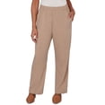 Alfred Dunner Womens Textured Elastic Waist Pull On Pant - Walmart.com