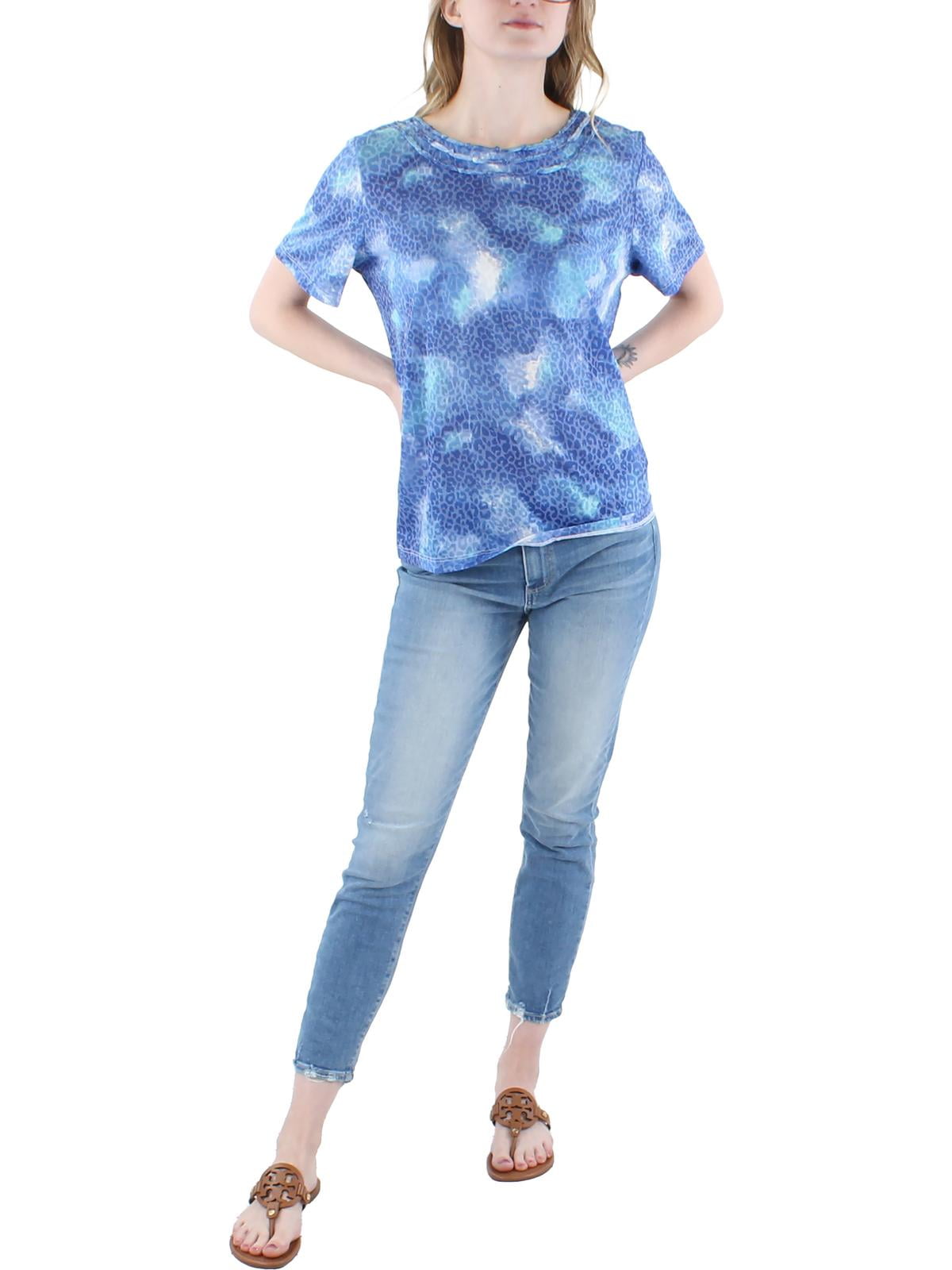 Alfred Dunner Womens Tie-Die Knit Blouse - Walmart.com