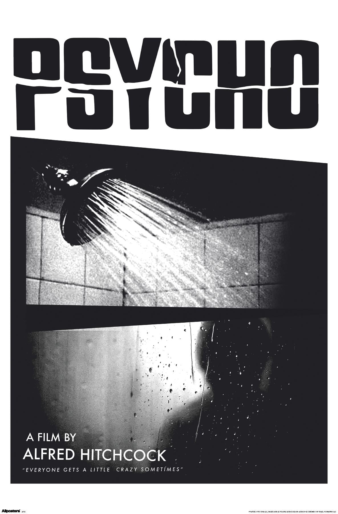 Alfred Hitchcock - Psycho (1960) Wall Poster, 14.725" x 22.375 ...