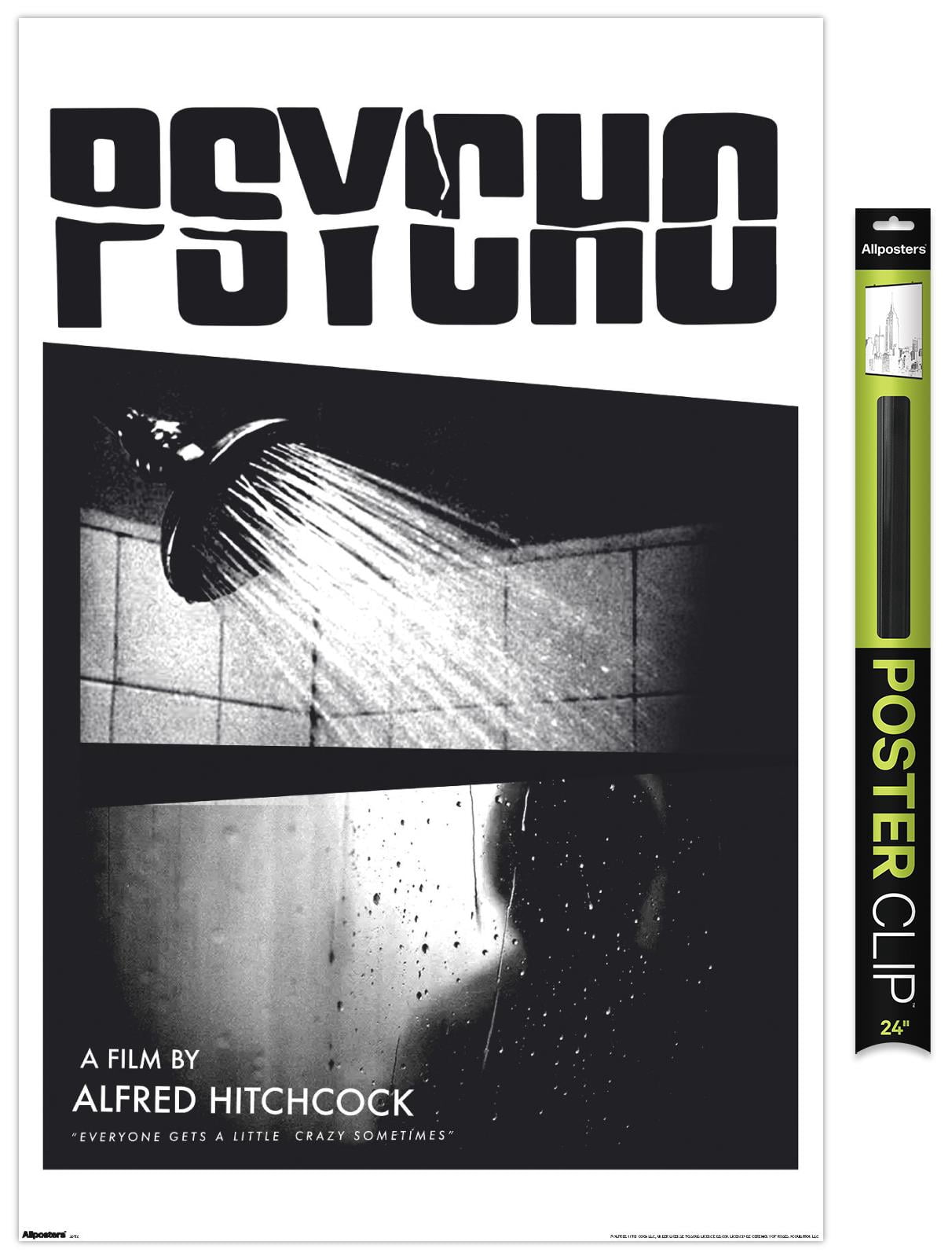 Alfred Hitchcock - Psycho (1960) Wall Poster, 22.375" x 34" - Walmart.com