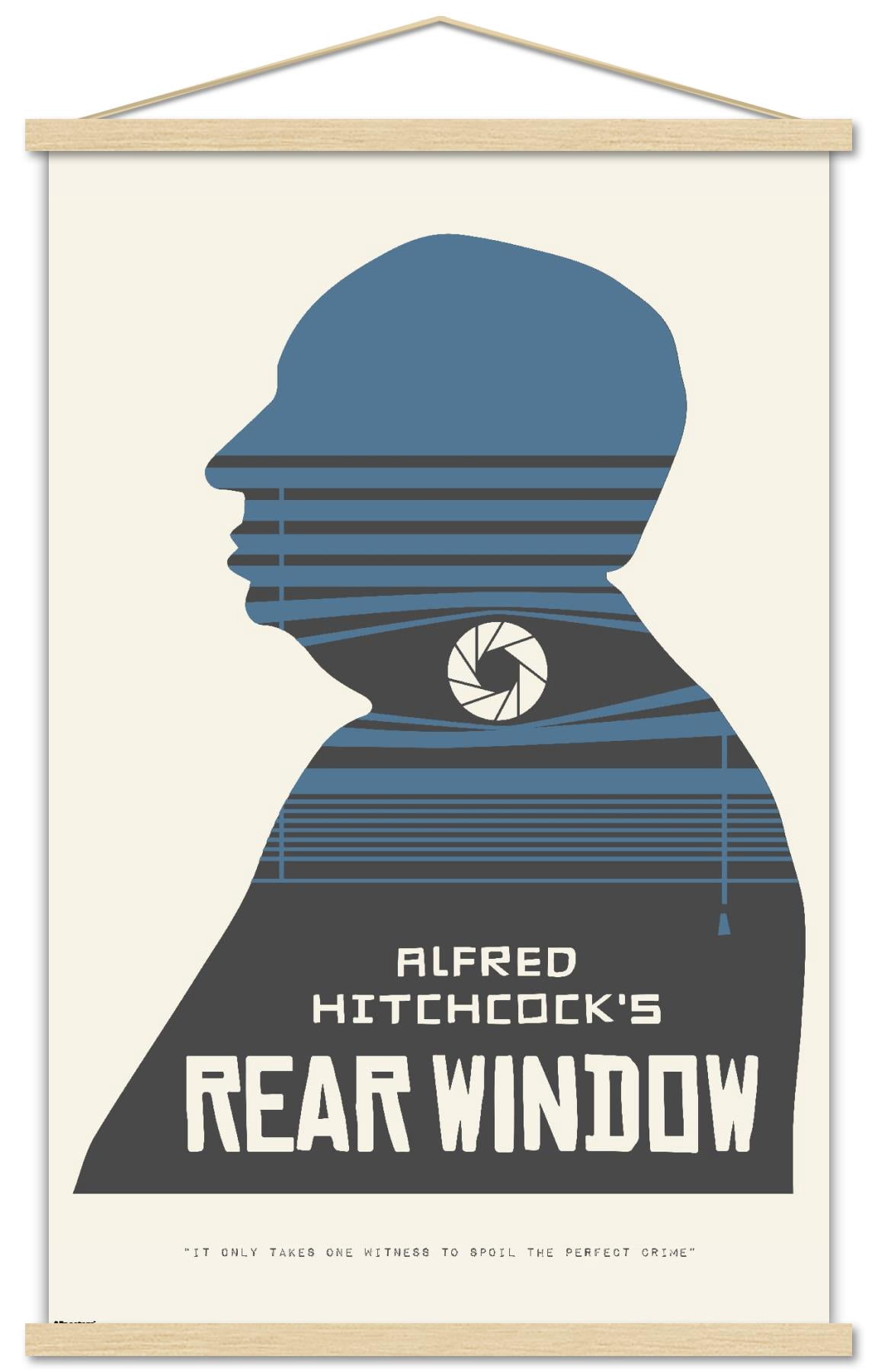 Alfred Hitchcock - Rear Window (1954) Silhouette Wall Poster with ...