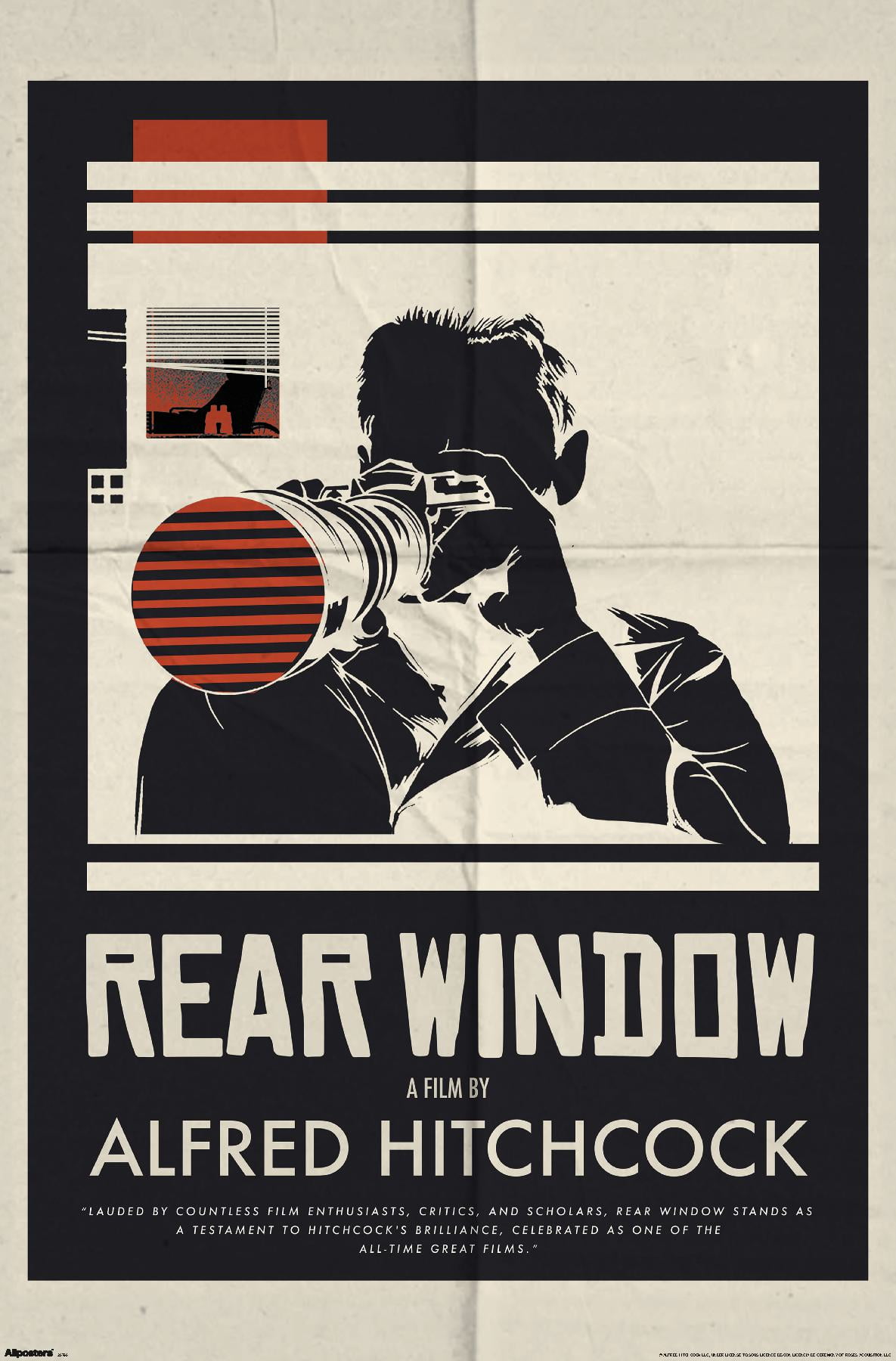 Alfred Hitchcock - Rear Window (1954) Wall Poster, 22.375" x 34 ...