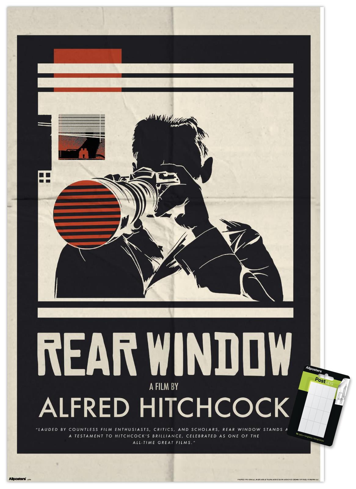 Alfred Hitchcock - Rear Window (1954) Wall Poster, 22.375" x 34 ...