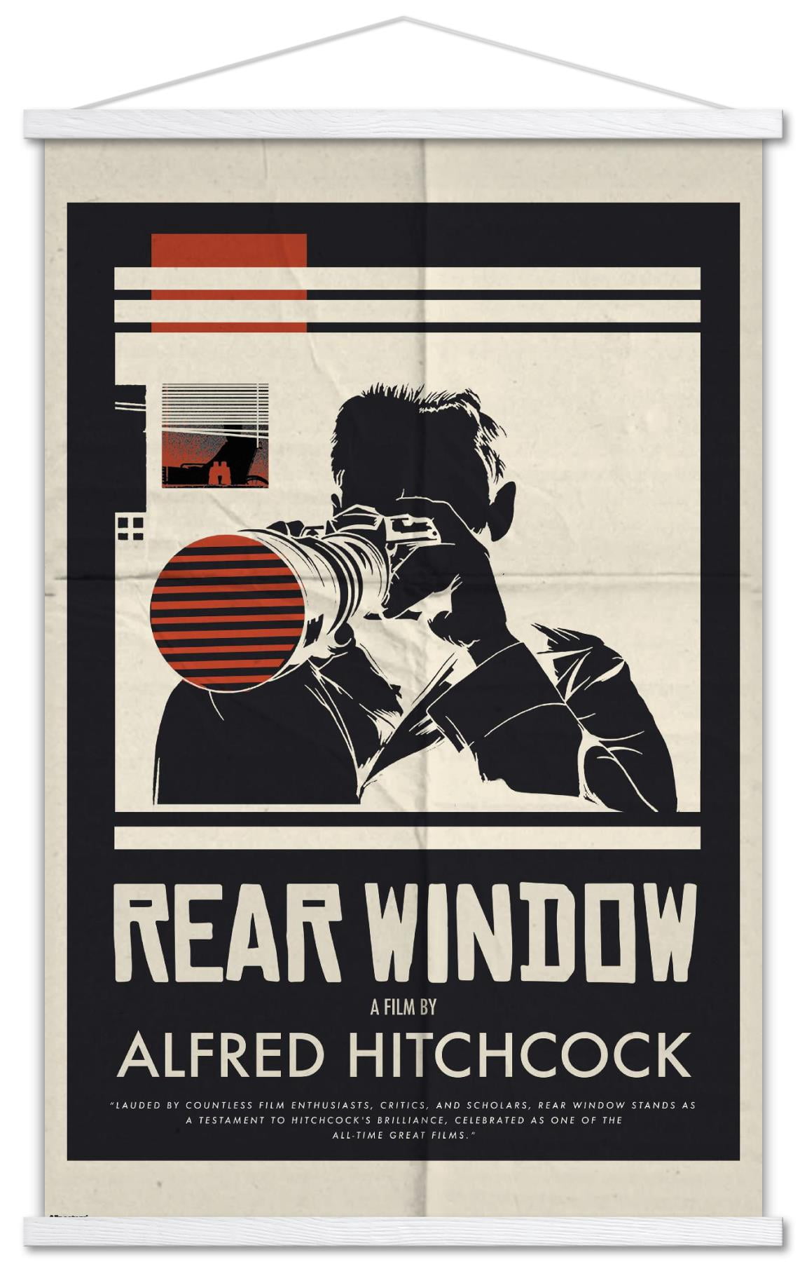 Alfred Hitchcock - Rear Window (1954) Wall Poster with Magnetic Frame ...
