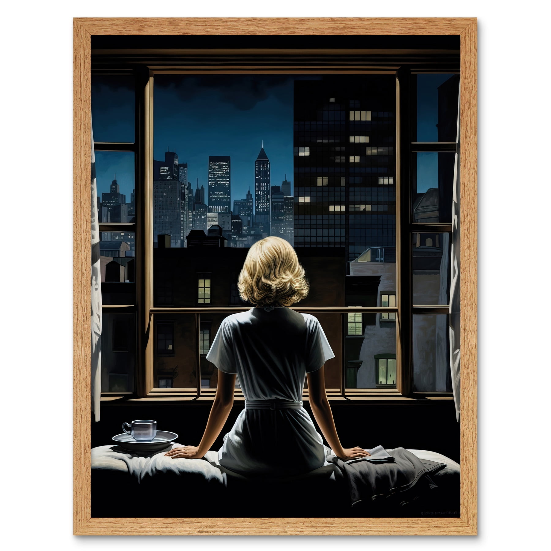 Alfred Hitchcock Rear Window Inspired Hyperrealist Painting Watching ...