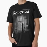 Alfred Hitchcock Rebecca Illustration Title P T-Shirt S-5XL, Unisex T ...
