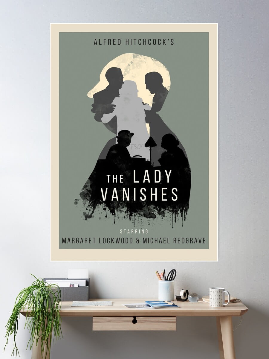 Alfred Hitchcock The Lady Vanishes Poster Wall Art, Modern Wall Decor ...