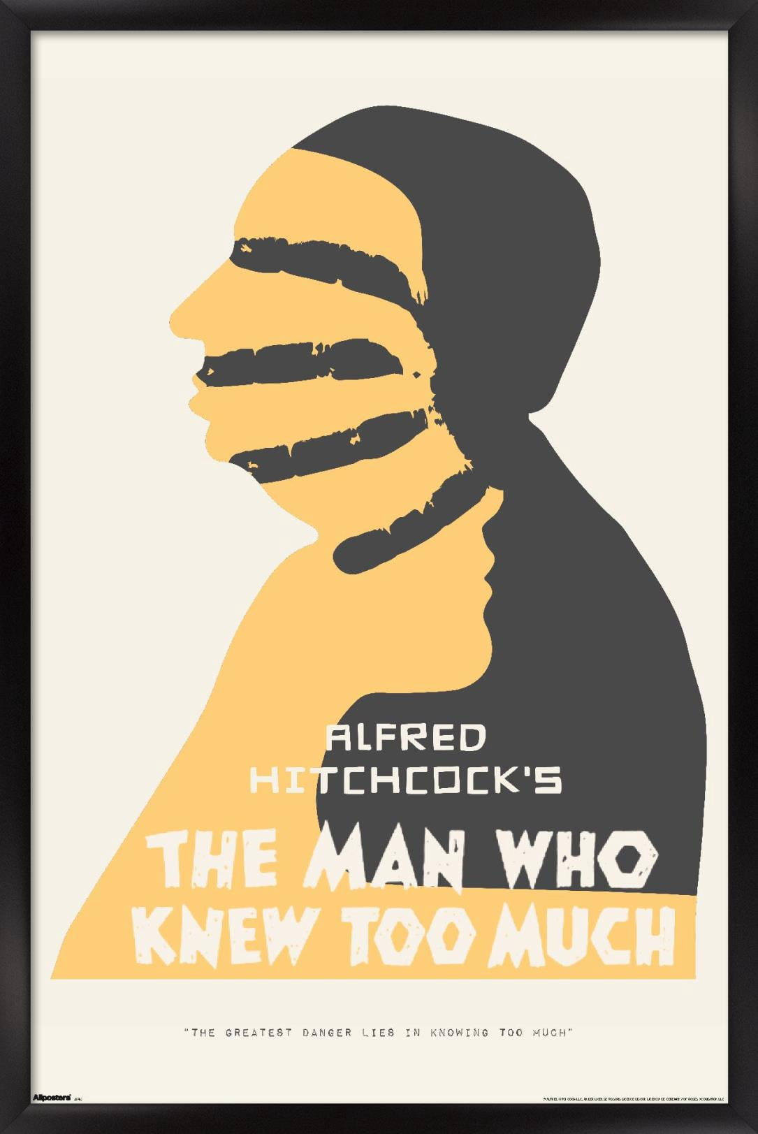 Alfred Hitchcock - The Man Who Knew Too Much (1954) Silhouette Wall ...