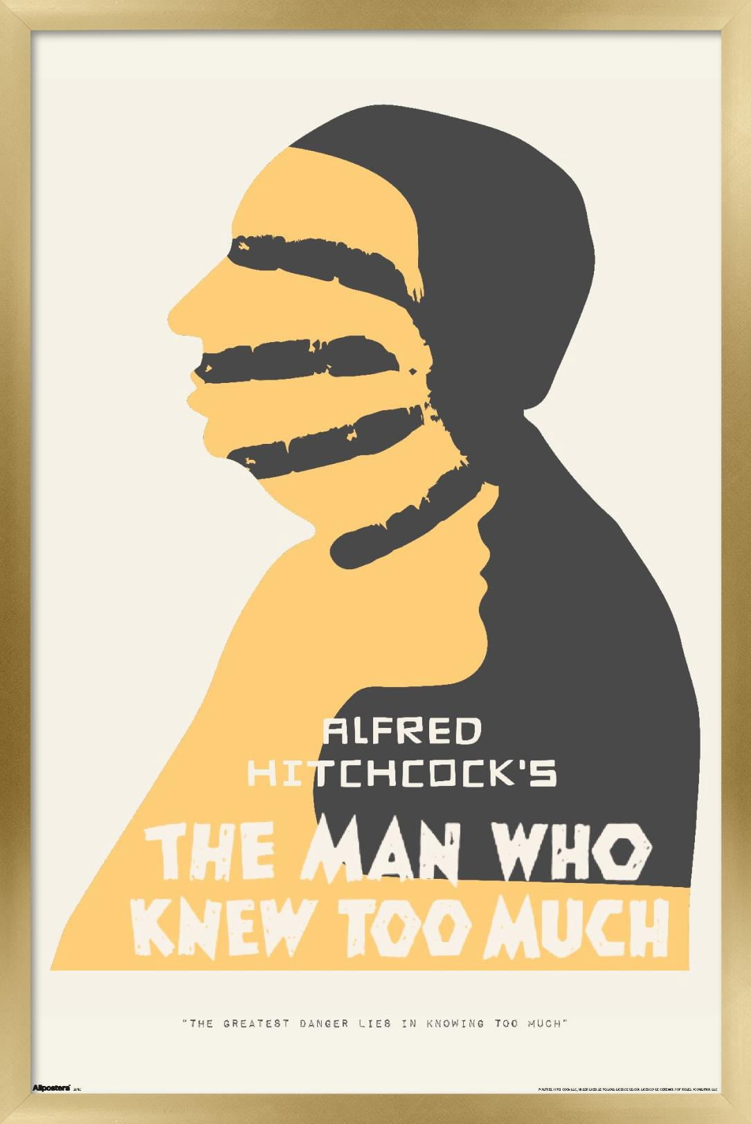 Alfred Hitchcock - The Man Who Knew Too Much (1954) Silhouette Wall ...