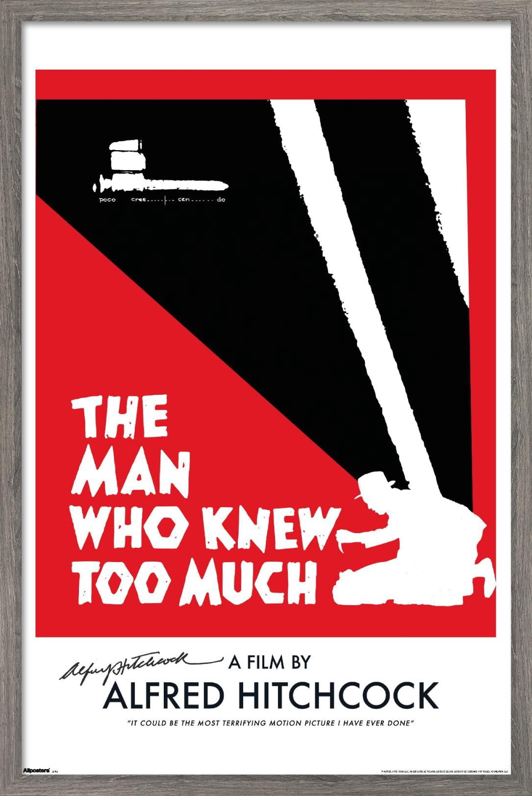Alfred Hitchcock - The Man Who Knew Too Much (1954) Wall Poster, 14.725 ...