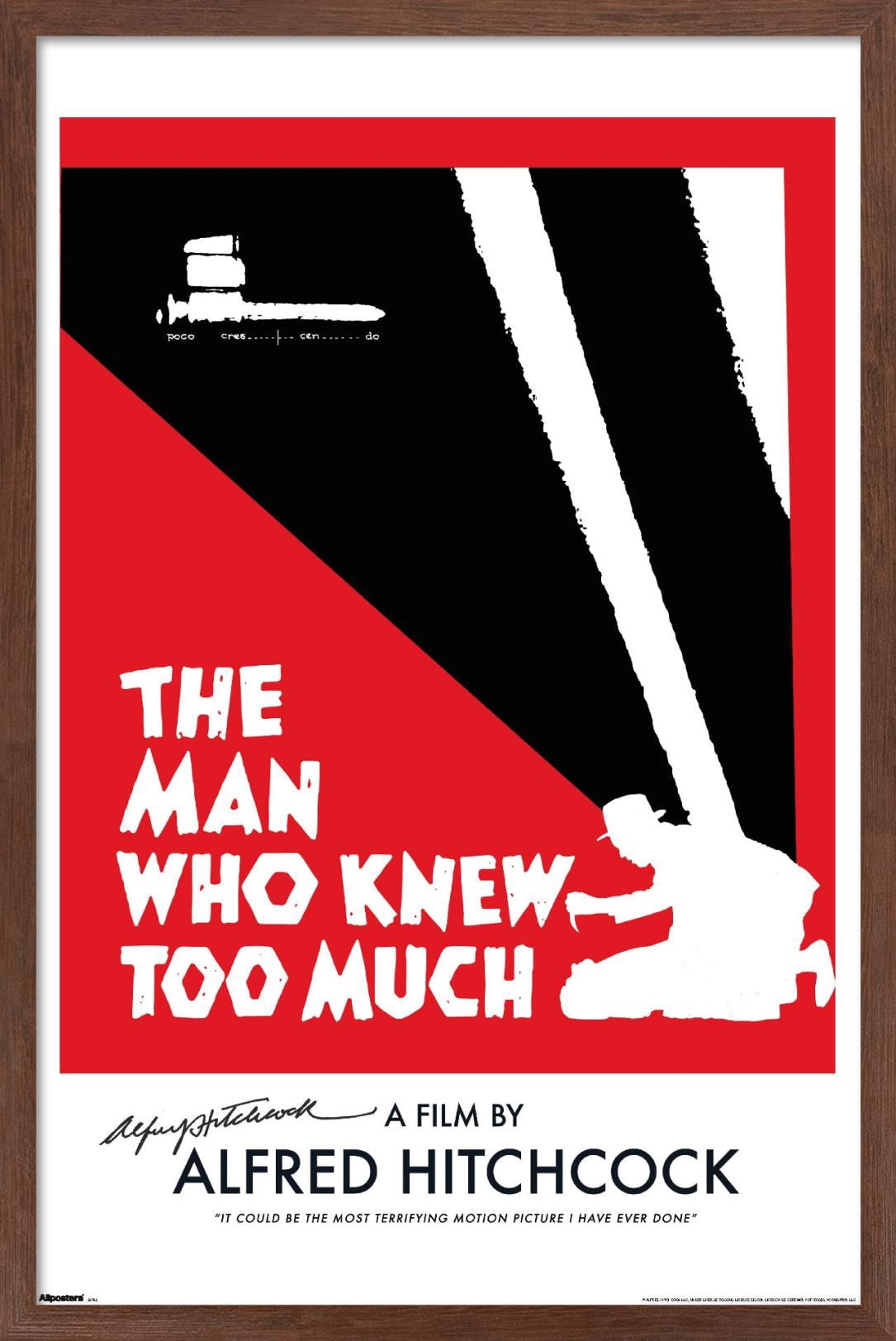 Alfred Hitchcock - The Man Who Knew Too Much (1954) Wall Poster, 14.725 ...
