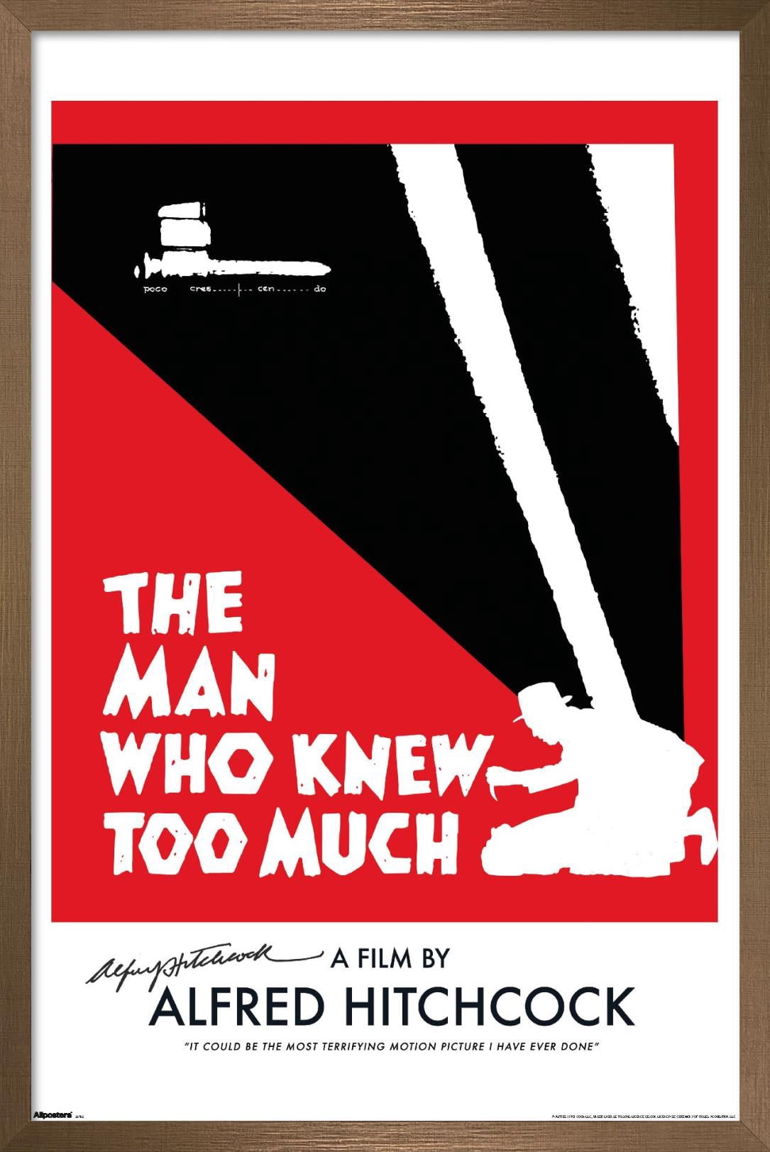 Alfred Hitchcock - The Man Who Knew Too Much (1954) Wall Poster, 22.375 ...