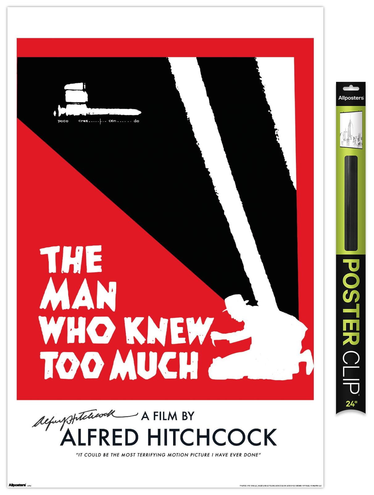 Alfred Hitchcock - The Man Who Knew Too Much (1954) Wall Poster, 22.375 ...