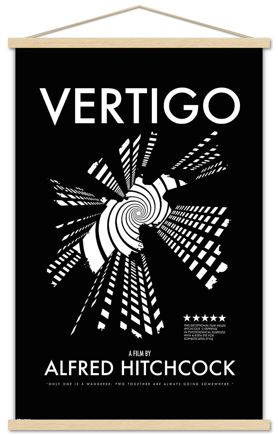 Alfred Hitchcock - Vertigo (1958) Wall Poster with Magnetic Frame, 22. ...