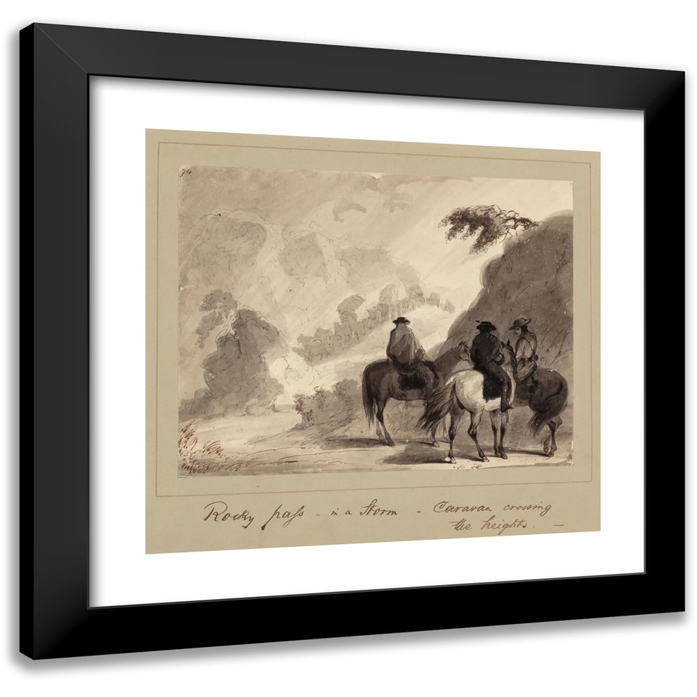 Alfred Jacob Miller 16x15 Black Modern Framed Museum Art Print Titled ...