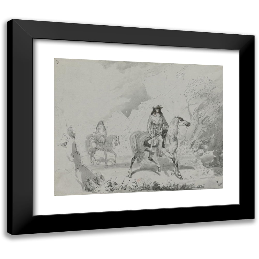 Alfred Jacob Miller 18x15 Black Modern Framed Museum Art Print Titled ...