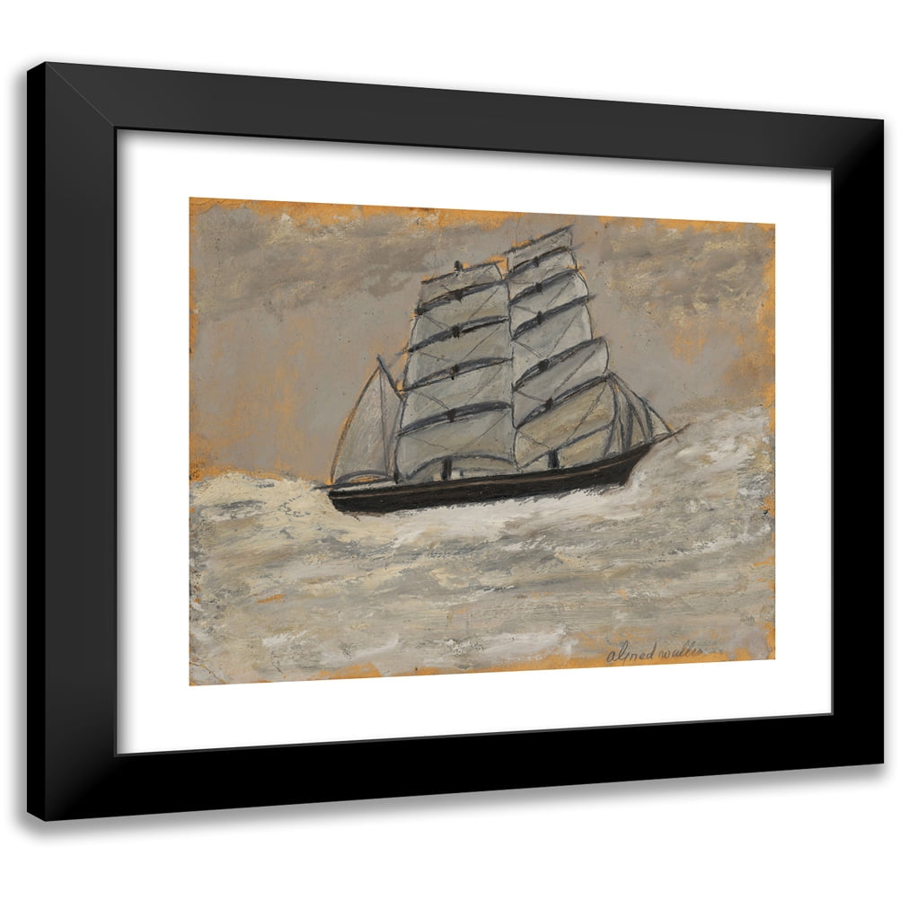 Alfred Wallis 14x12 Black Modern Framed Museum Art Print Titled ...