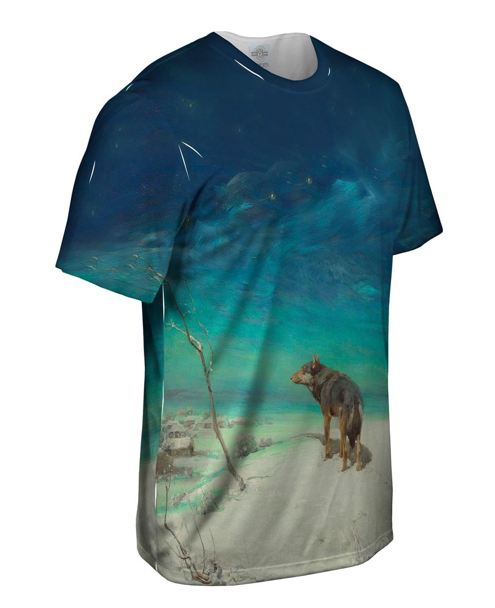 Alfred Wierusz Kowalski - Lone Wolf Mens T-Shirt All Over Print ...