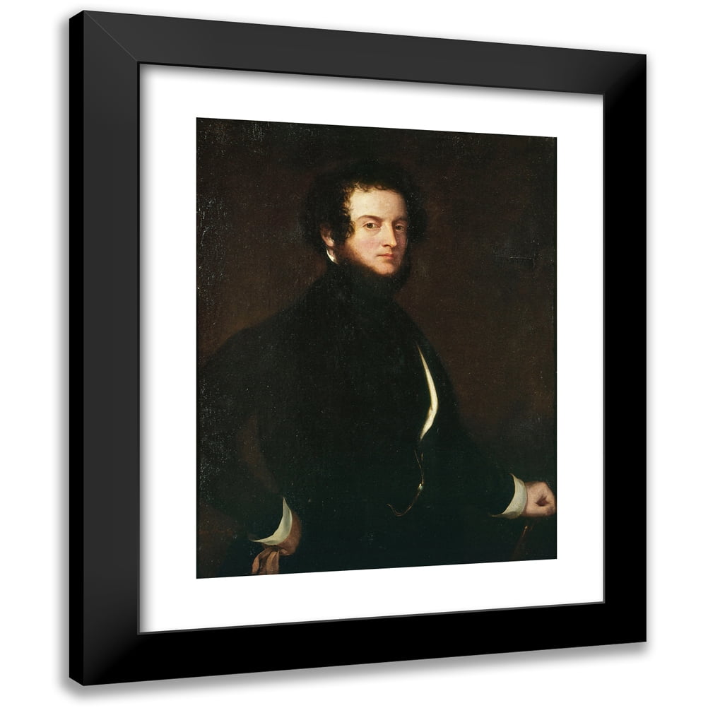 Alfred d'Orsay 12x14 Black Modern Framed Museum Art Print Titled - Self ...