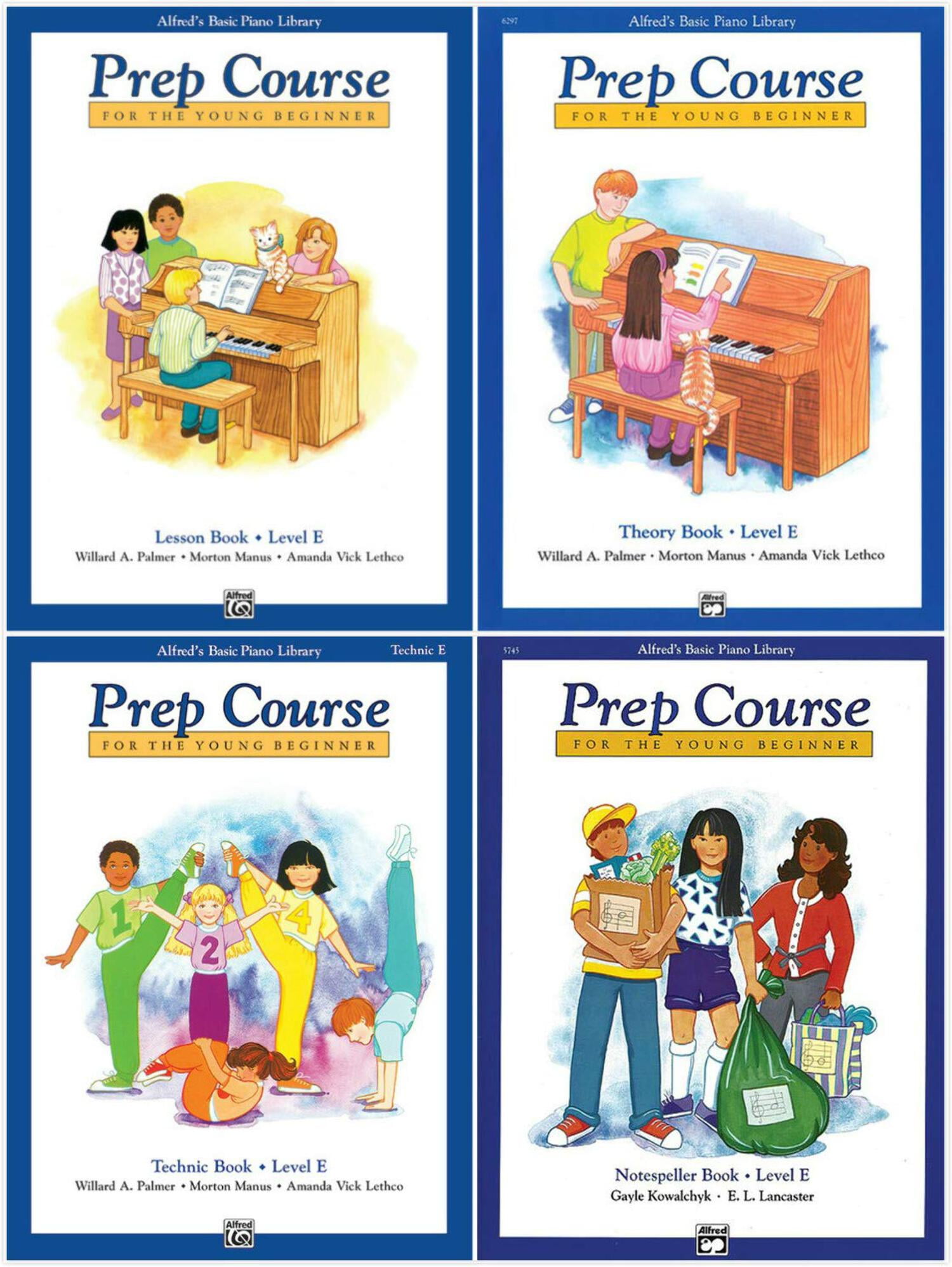 Alfred's Basic Piano Prep Course Level E Set (4 Books) - Lesson Book E ...