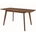 Mid-Century Modern Natural Walnut Dining Table - Walmart.com