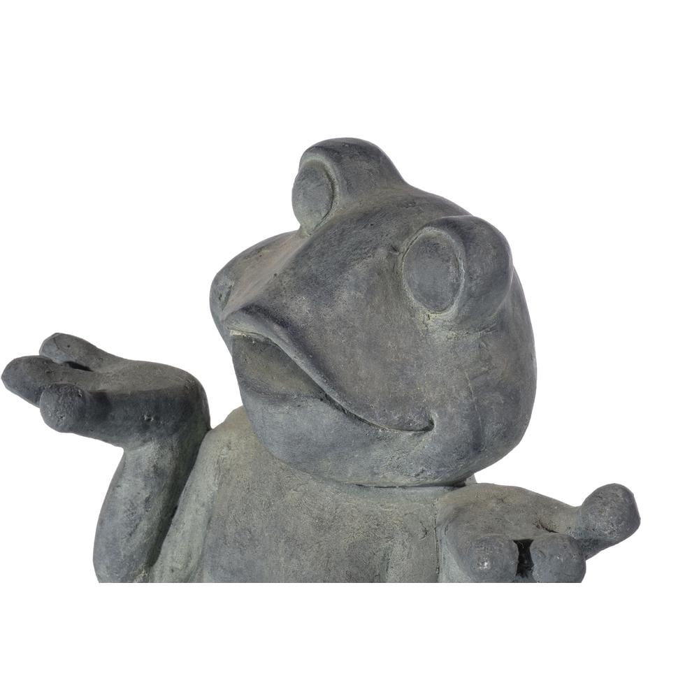 Alfresco Home Care-Free Gray Frog Garden Statue in Bronze - Walmart.com