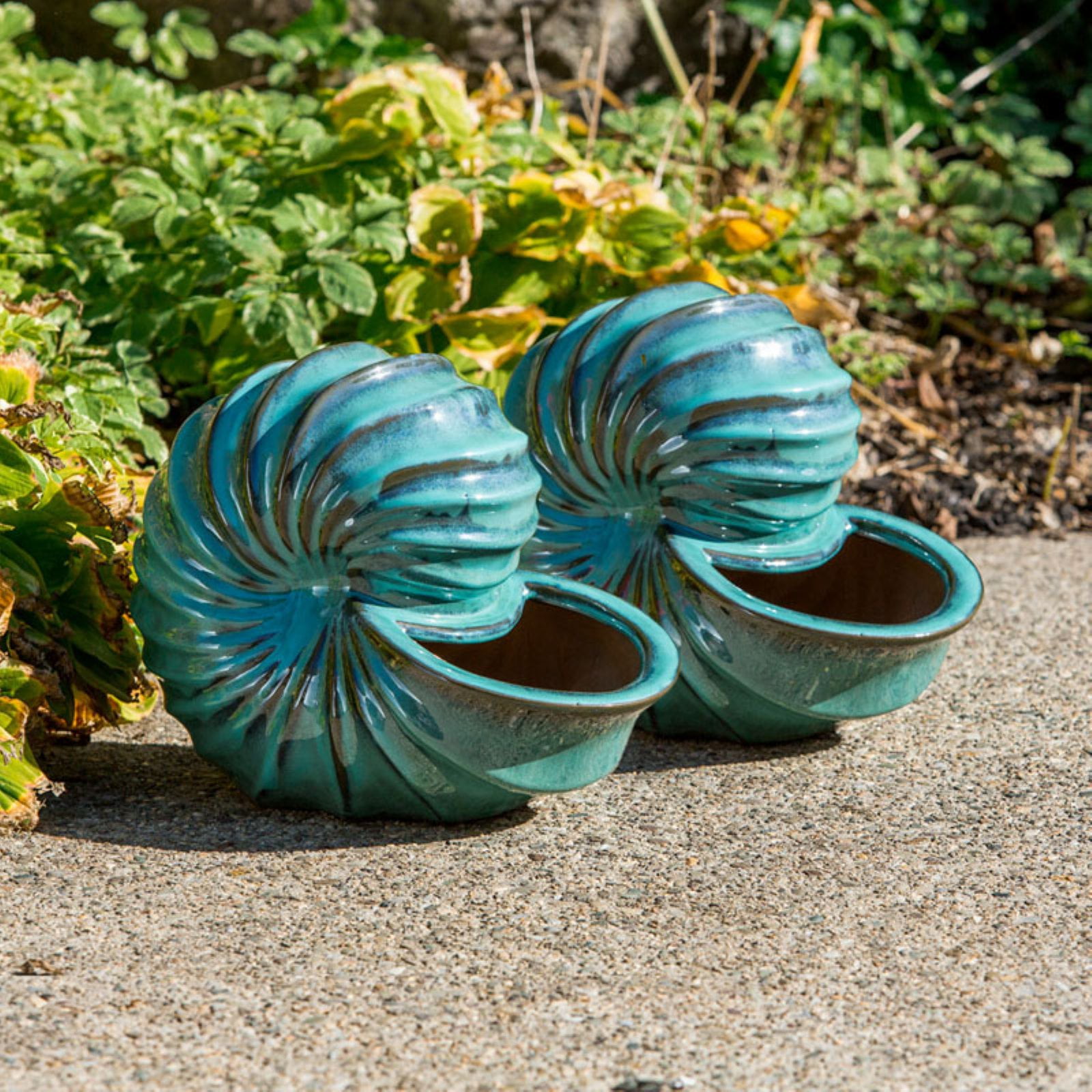 Alfresco Home Ceramic Seashell Statue - Walmart.com