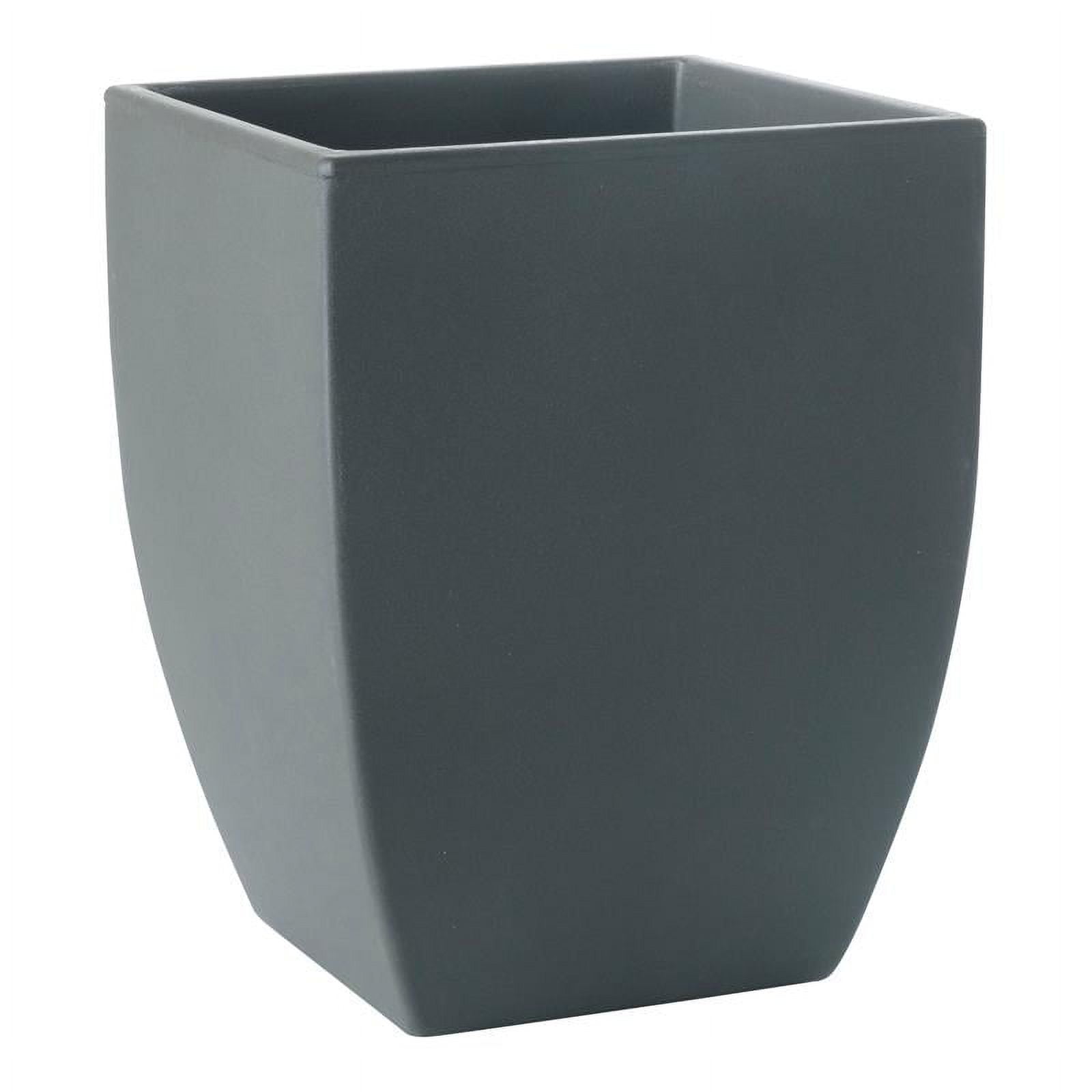 Alfresco Home Lavo 12" Square Resin Tapered Roto Molded Planter in ...