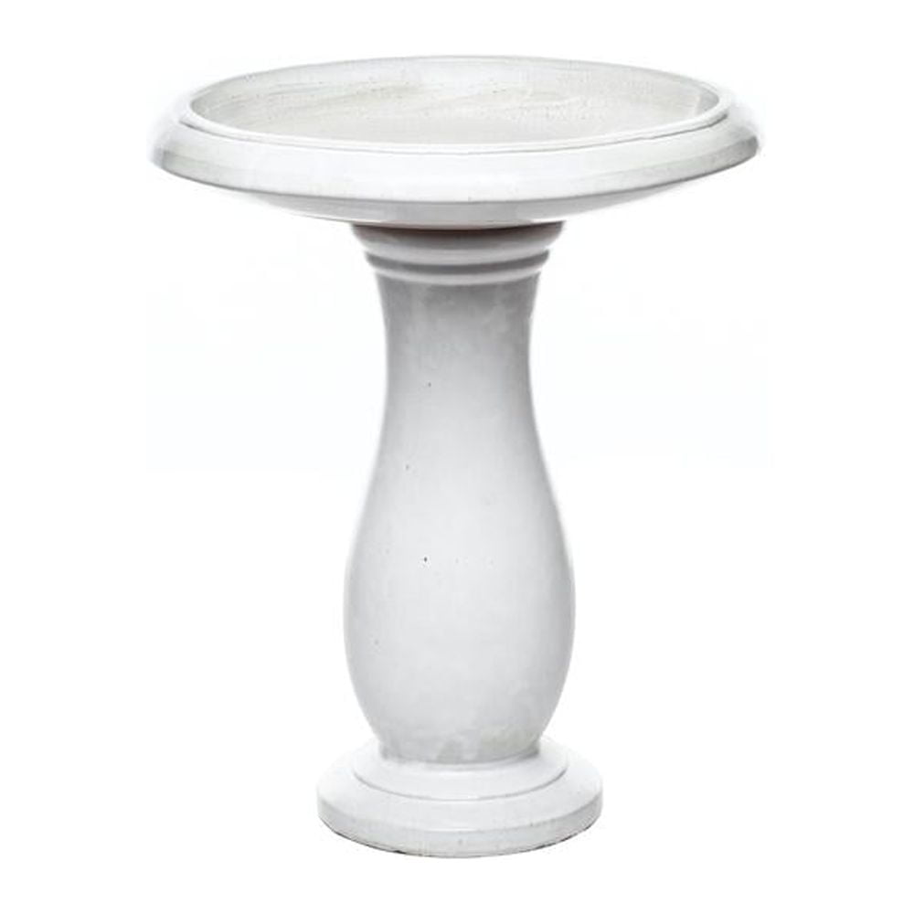 Alfresco Home Mayorca Decorative 2 Piece Ceramic Bird Bath, Handmade ...