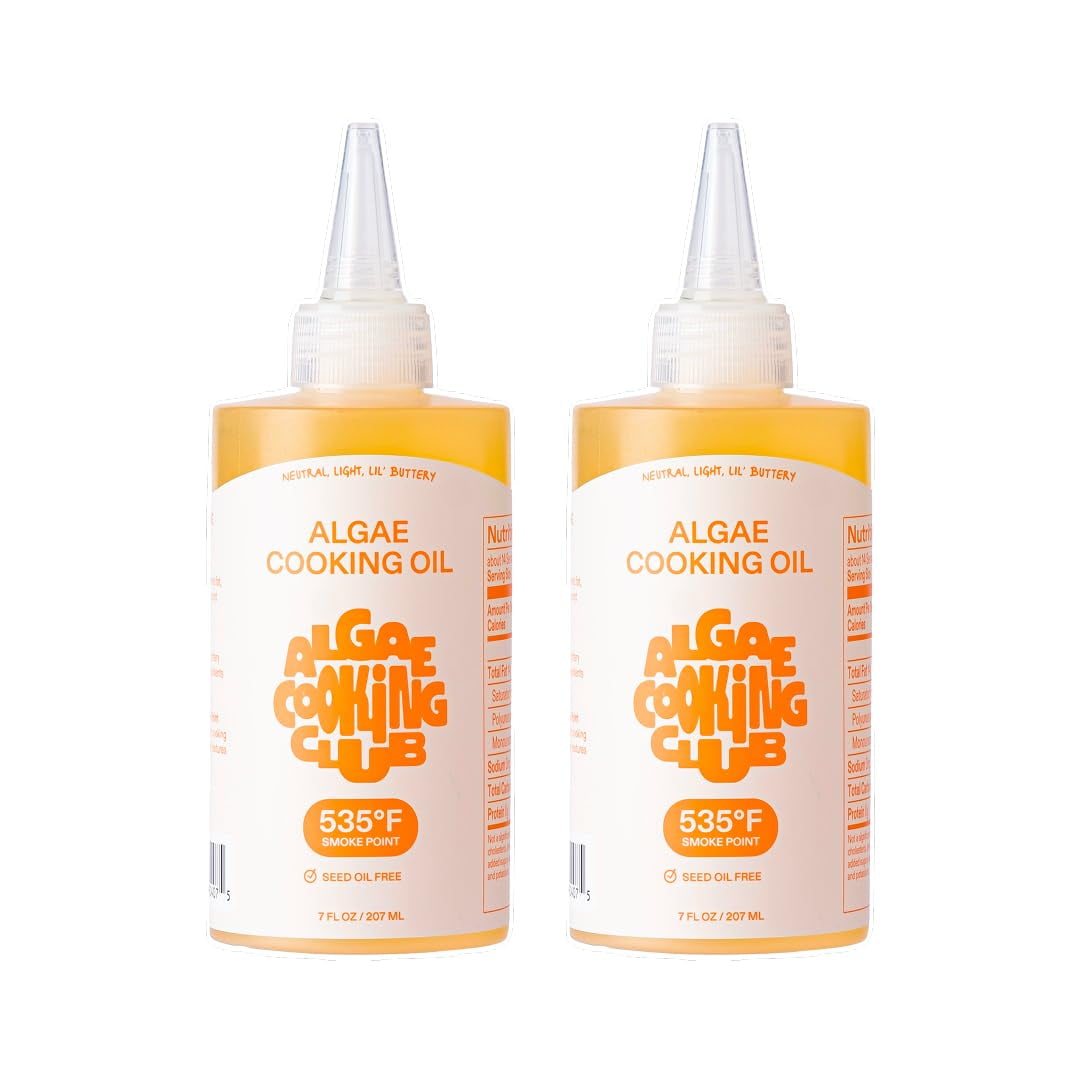 Algae Cooking Club Chef-Grade OKA4 100% Algae Cooking Oil Bottles (2 ...