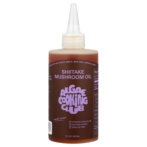 Algae Cooking Club Shiitake Mushroom Oil, 7 fl oz (207 ml) - Walmart.com