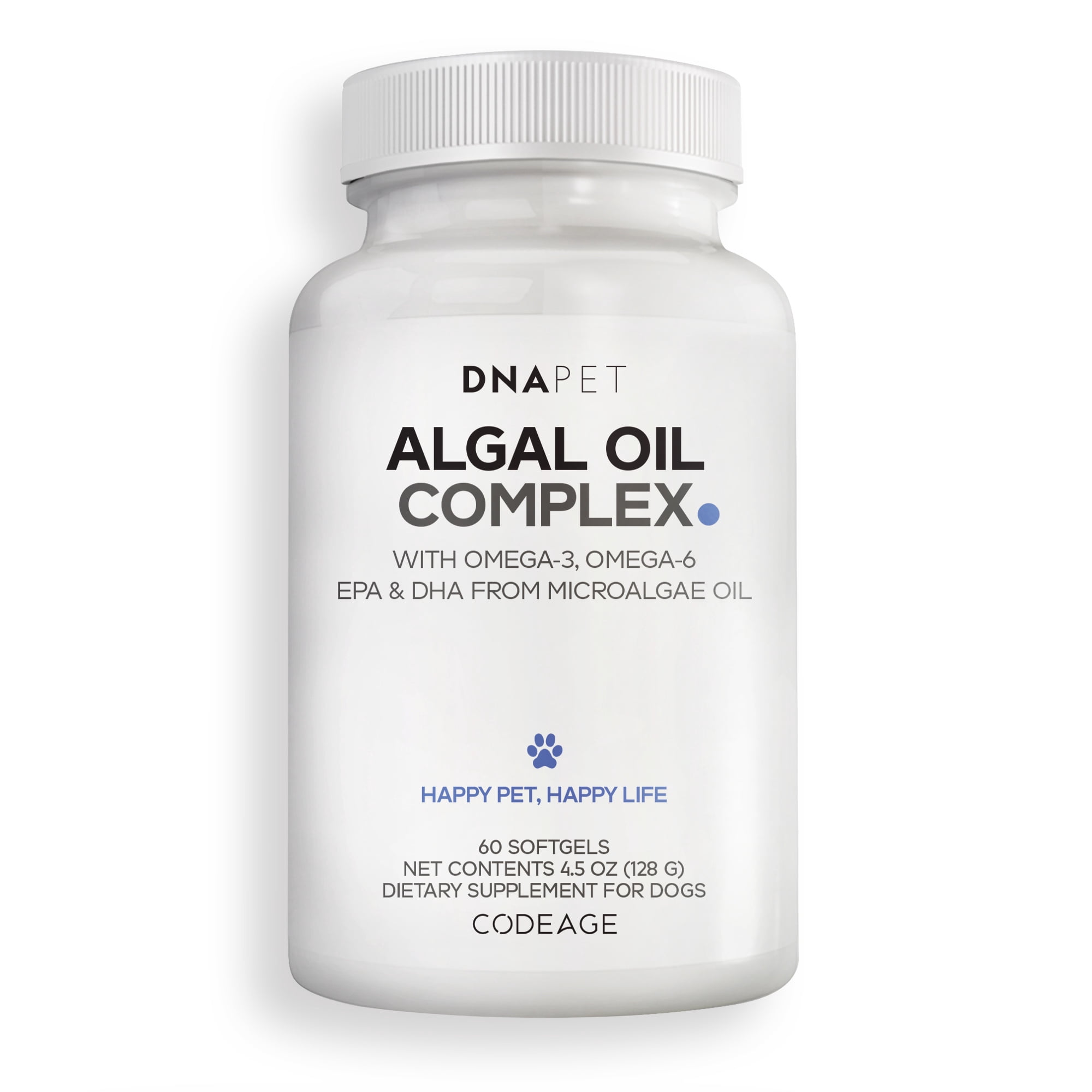 Algal Oil Complex for Dogs – Omega 3 & 6 Fatty Acids with EPA & DHA ...