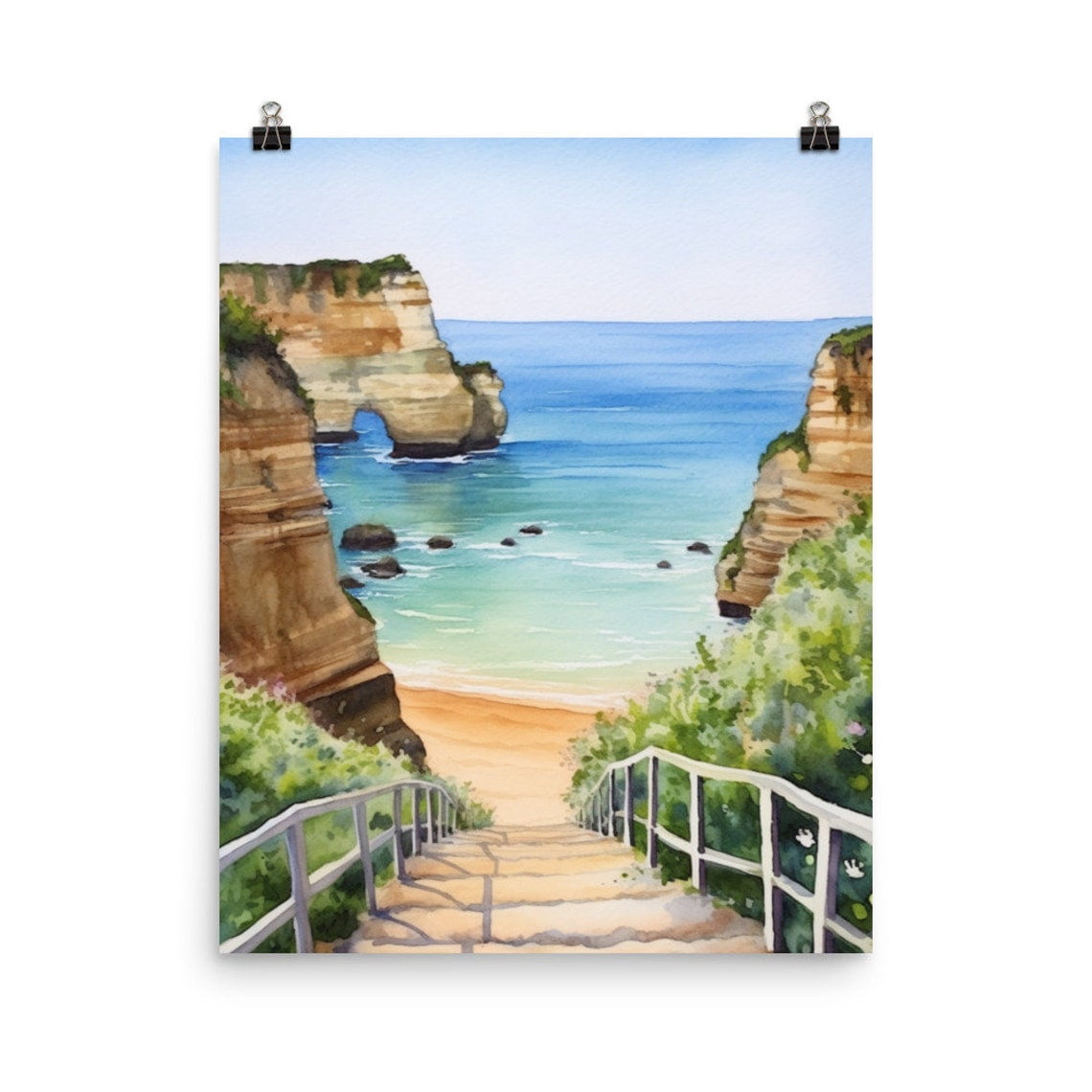 Algarve Coast Marinha Beach Portugal Wall Art Seaside Landscape Europe ...