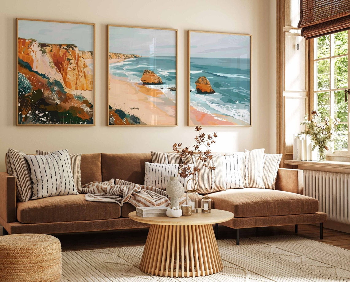 Algarve Portugal Beach Portugal Famous City Wall Art Set 3 - Walmart.com