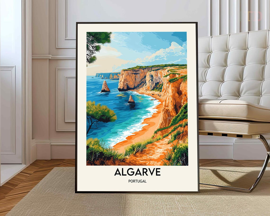 Algarve Poster, Algarvealgarve Print, Algarve Photo, Algarve Poster ...