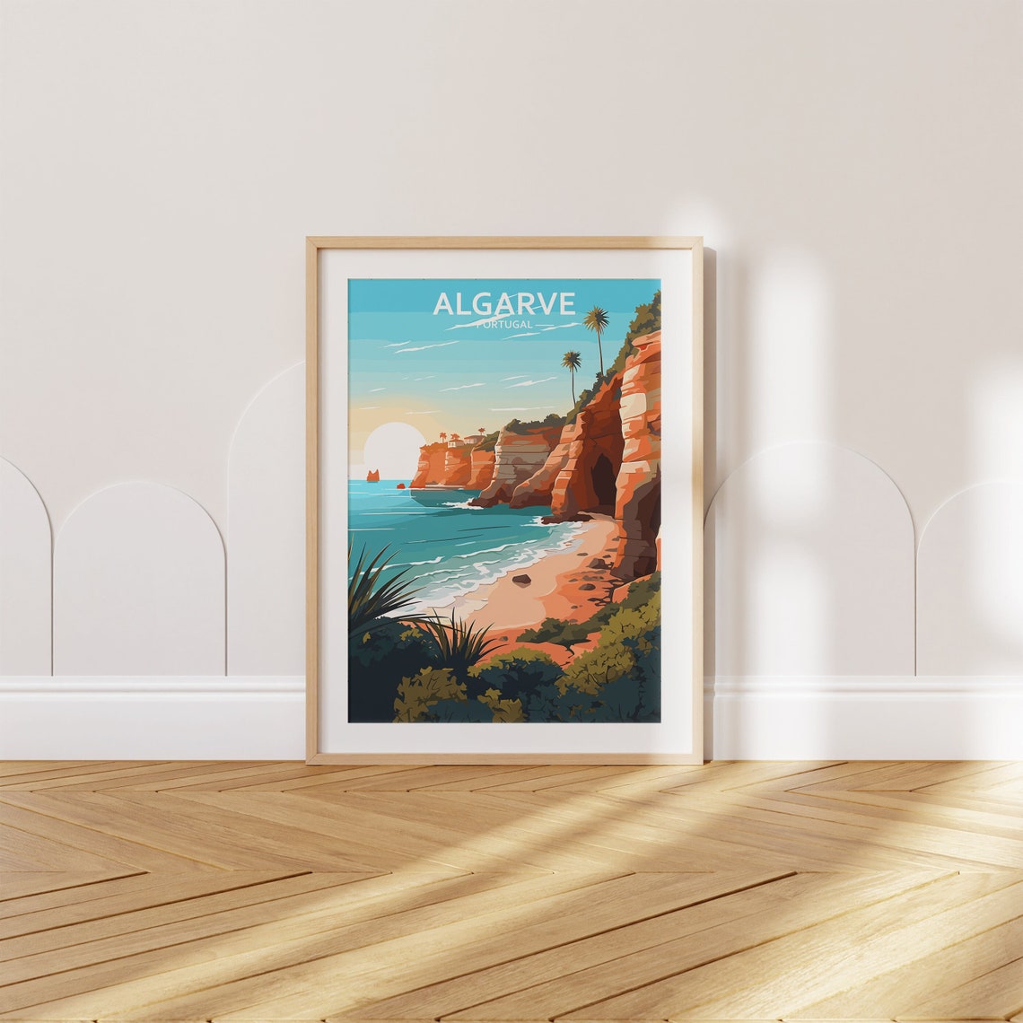 Algarve Poster Portugal Scenic Coastal Wall Art Decor, Unframed Poster ...