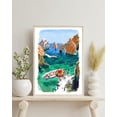 Algarve Rocky Coast Werner Bronkhorst Style Graphic Poster Unframed ...