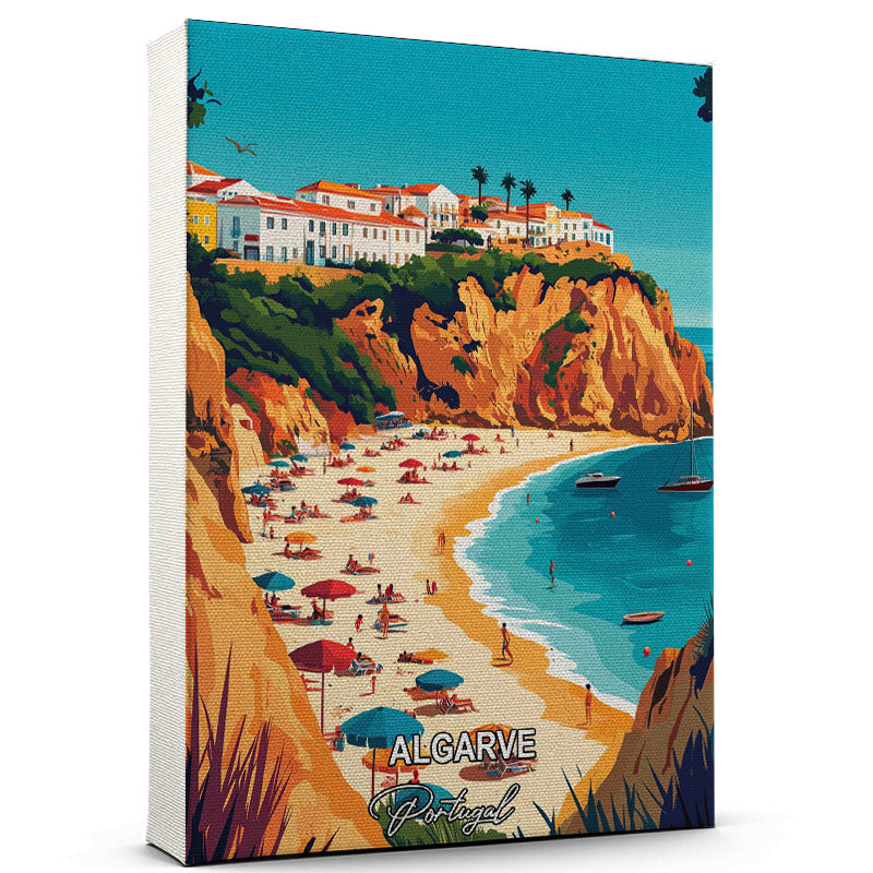 Algarve Travel Canvas Wall Art – Portugal Canvas – A Scenic Artwork ...