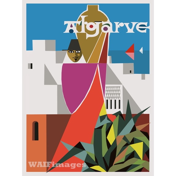 Algarve Travel Poster Circa 1969, Ideal For Wall Or Card Art And Easily ...