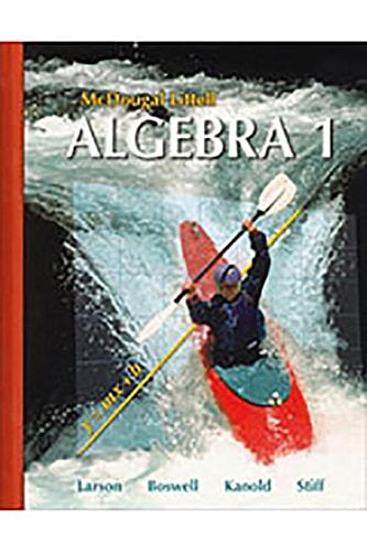 Pre-Owned Algebra 1, Grades 9-12: Mcdougal Littell High School Math ...