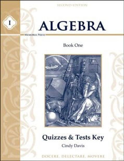 Algebra 1 Quizzes & Tests Key (2Nd Edition) - Walmart.com