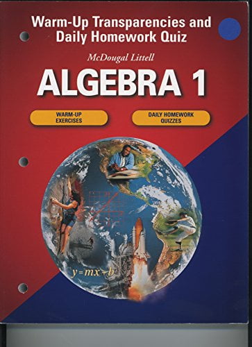 Pre-Owned Algebra 1: Warm-up Transparencies and Daily Homework Quiz ...