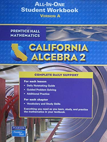 Pre-Owned Algebra 2 All-in-One Student Workbook California Edition ...