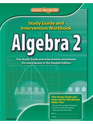 Algebra 2, Study Guide & Intervention Workbook - Walmart.com