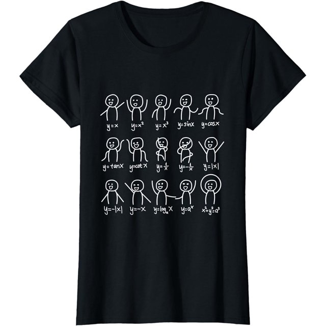 Algebra Dance Funny Graph Figures Math Equation T-shirt T-Shirt ...