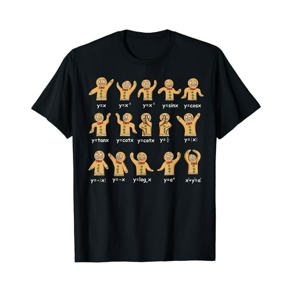 Algebra Dance Gingerbread Graph Figures Math Equation T-Shirt - Walmart.com