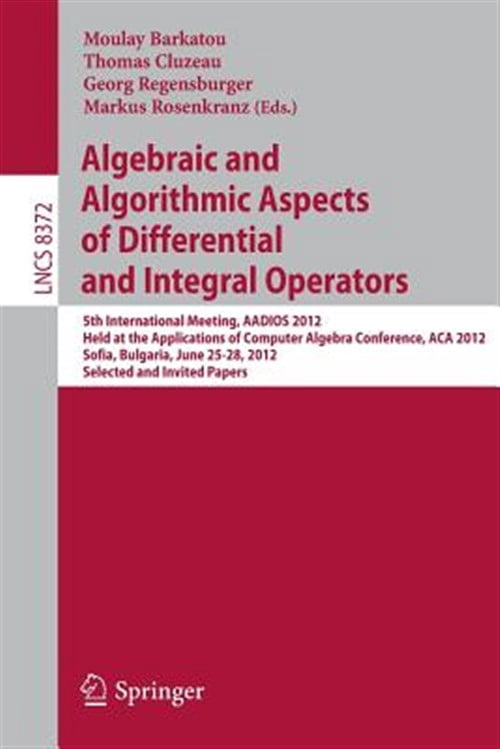Pre-Owned Algebraic and Algorithmic Aspects of Differential and ...